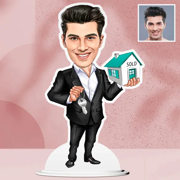 Realtor Caricature for Him | GIFTS SOUQ